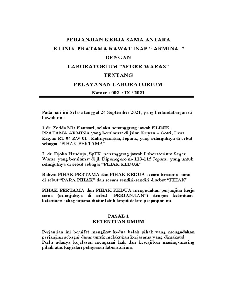 Mou Lab Seger Waras | PDF