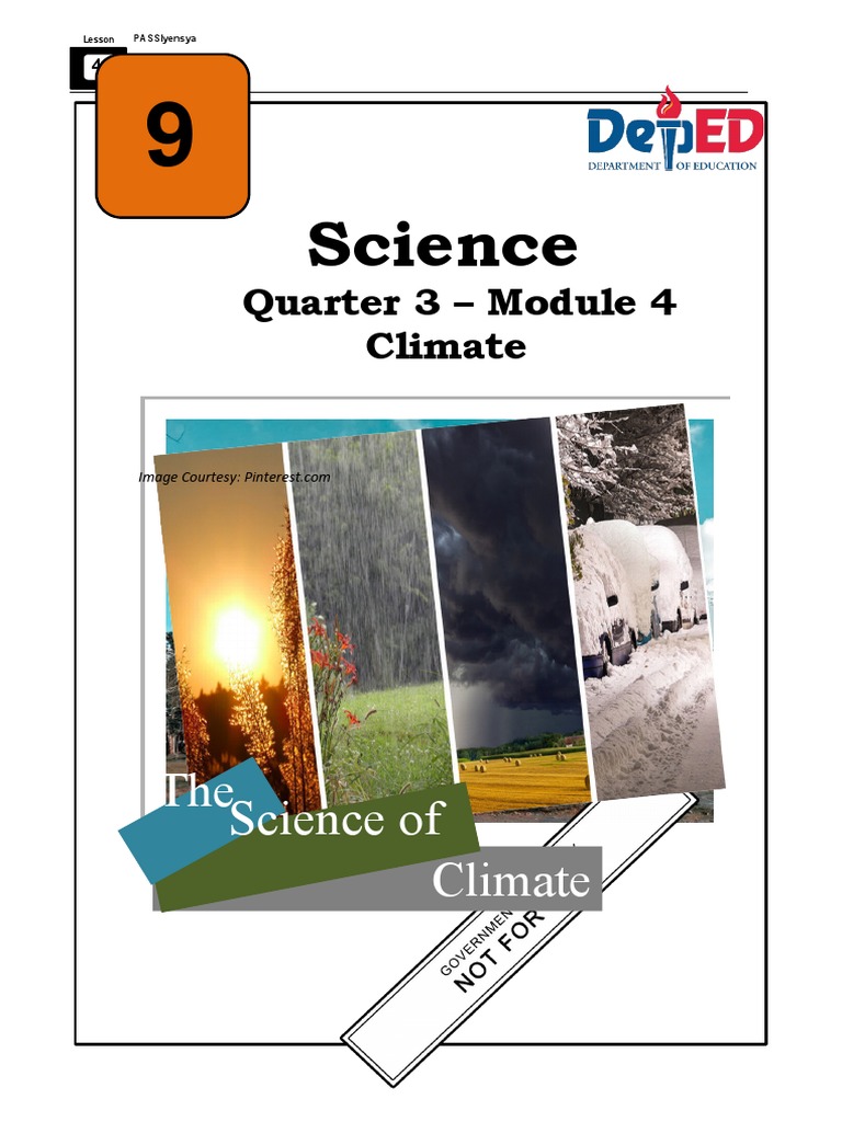 Quarter3 Week4 Climate | PDF | Atmosphere Of Earth | Climate