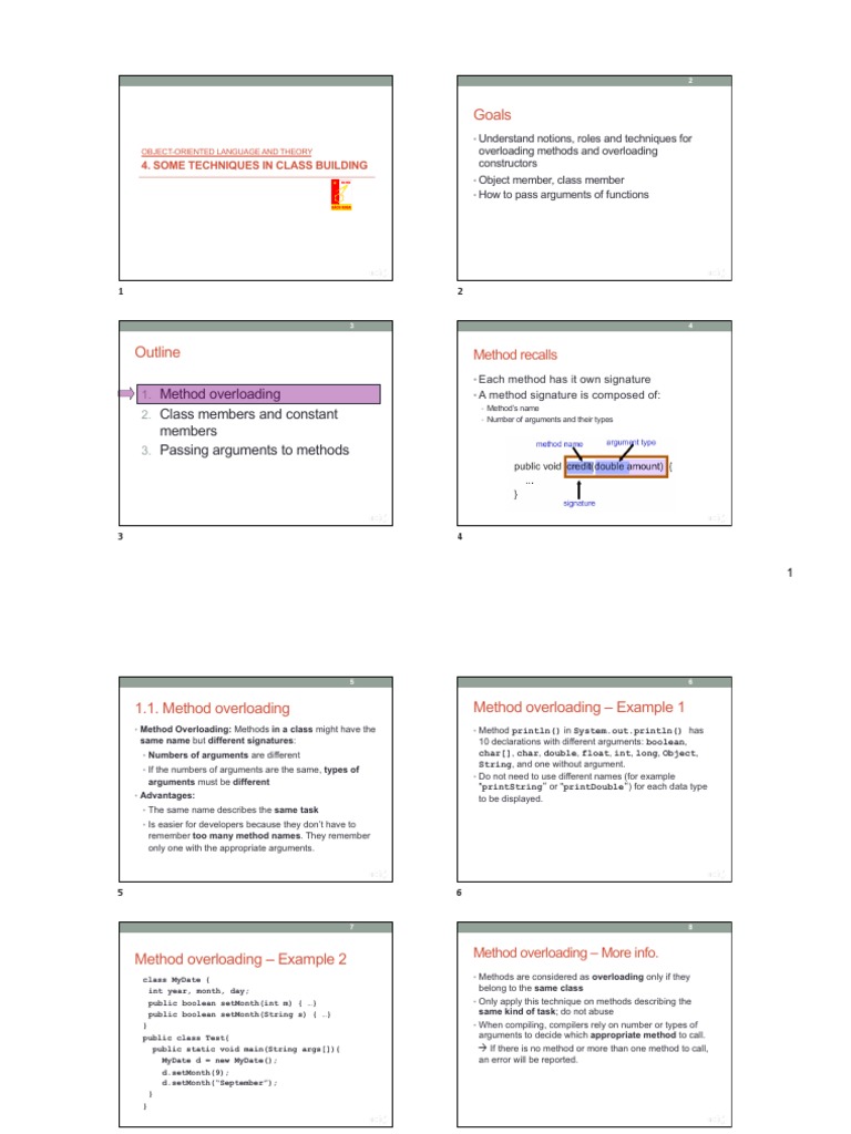 04 Some Techniques In Class Building Pdf Method Computer Programming Class Computer