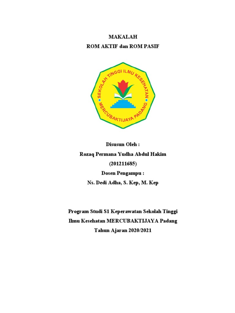 Makalah Rom Aktif Dan Rom Pasif - Rozaq | PDF