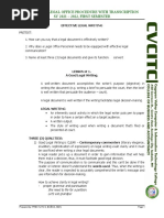 Legal Office Procedures Overview | PDF | Lawyer | Paralegal