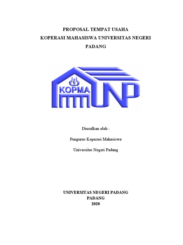 Tempat Usaha Baru Koperasi Mahasiswa UNP | PDF