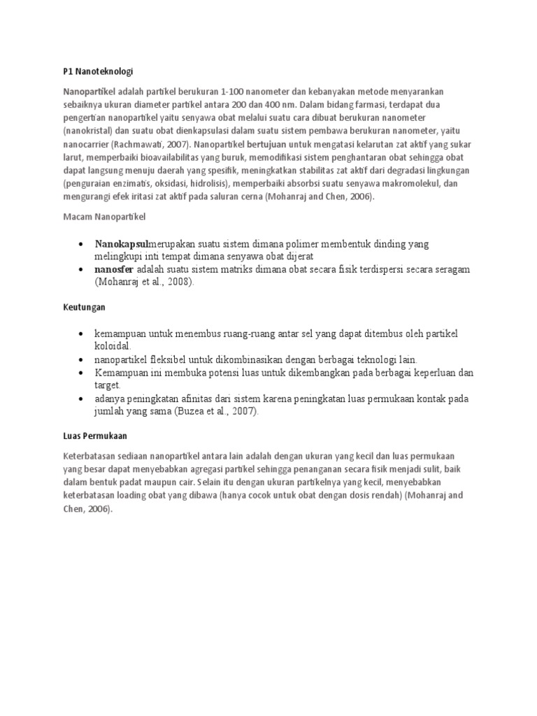 Nano Ringkasan UTS | PDF | Kesehatan Holistik | Sains & Matematika