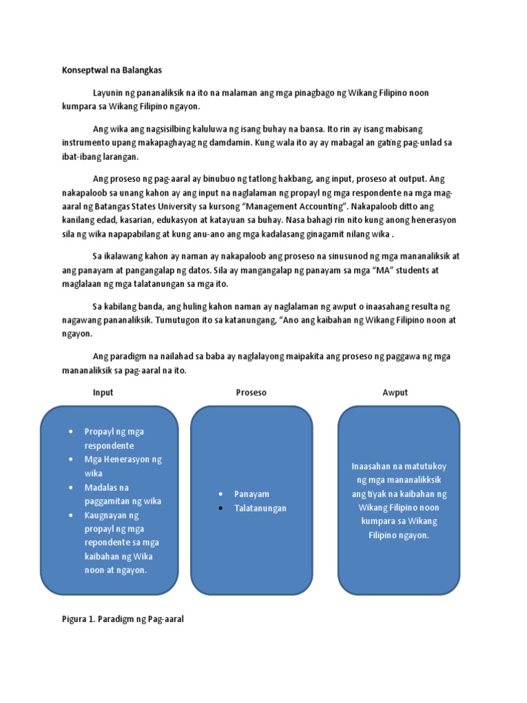 Konseptwal Na Balangkas | PDF