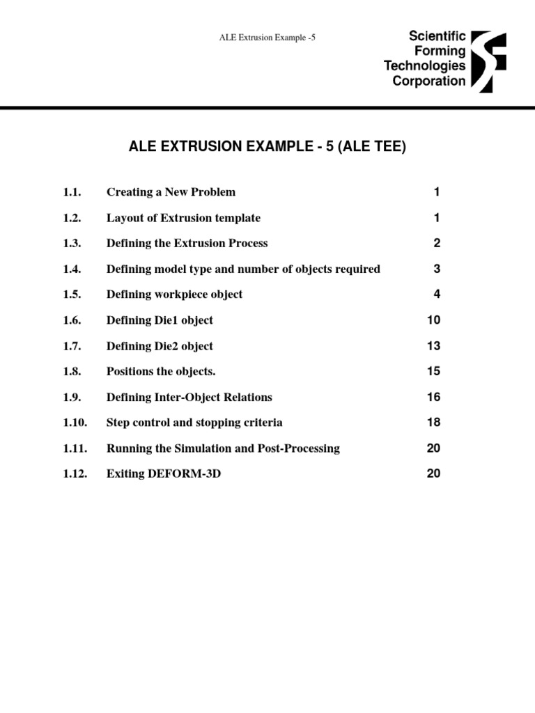 Ale Extrusion Example - 5 (Ale Tee) | Download Free PDF | Extrusion ...