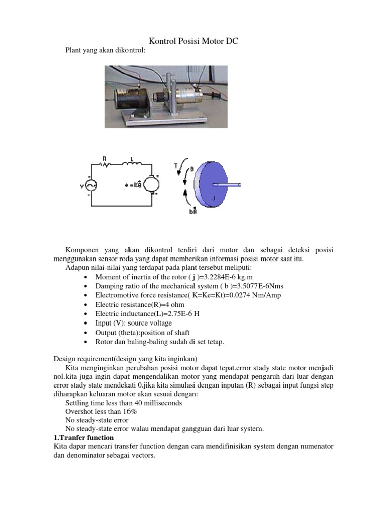Kontrol Posisi Motor DC | PDF | Komputer