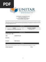 Contoh Template Lesson Plan Permata (Taska) | PDF | Career & Growth