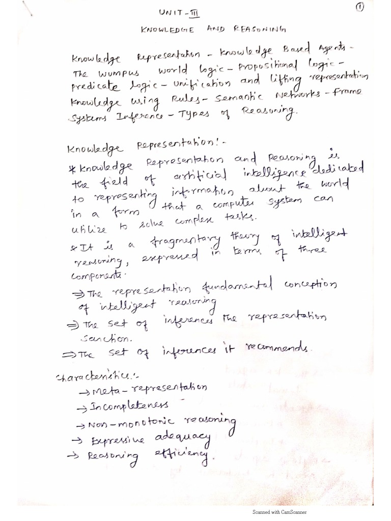 Ai Unit 3 Notes | PDF