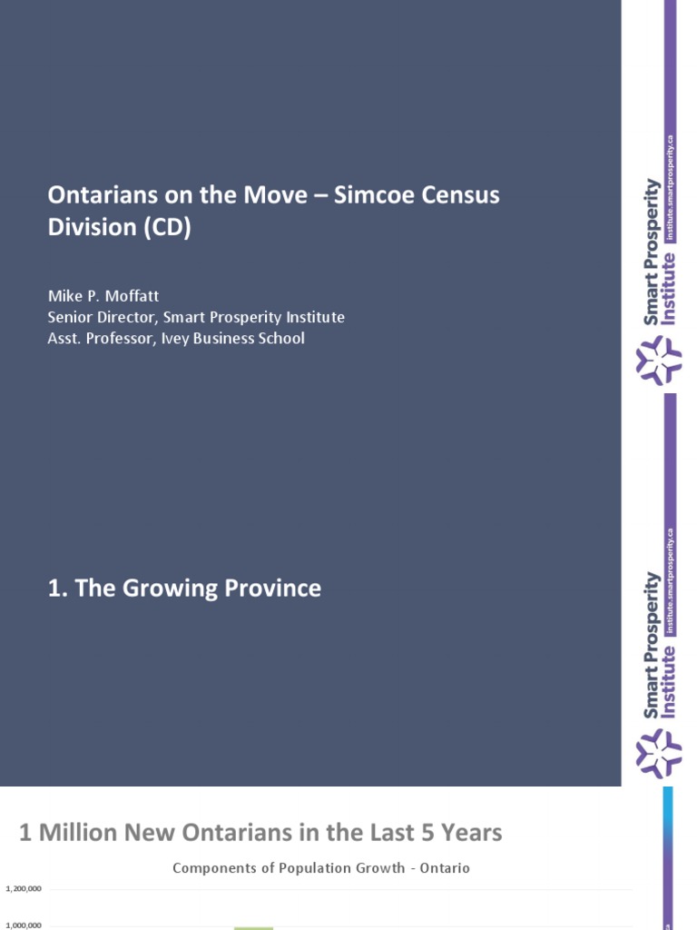 Ontarians On The Move - Simcoe Census Division | PDF | Ontario | Human ...