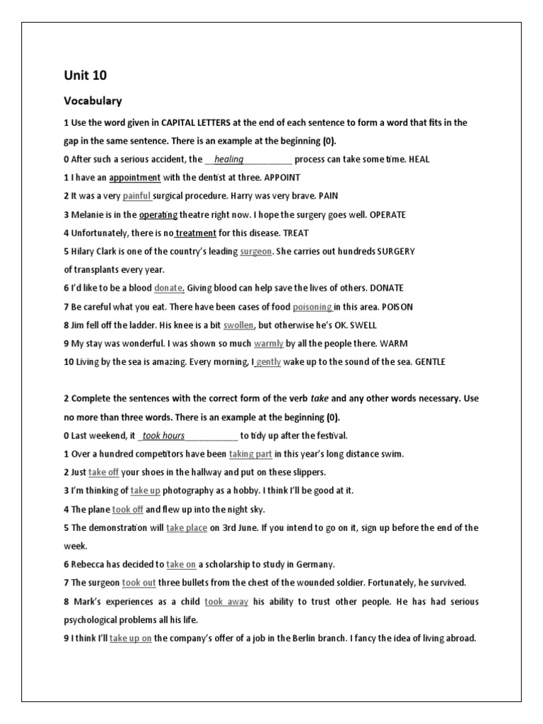 Myelt Units 10 11 and 12 | PDF | News | Surgery