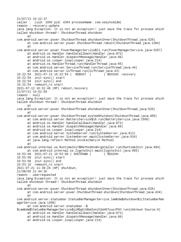 Power Off Reset Reason Pdf Java Programming Language Java Specification Requests