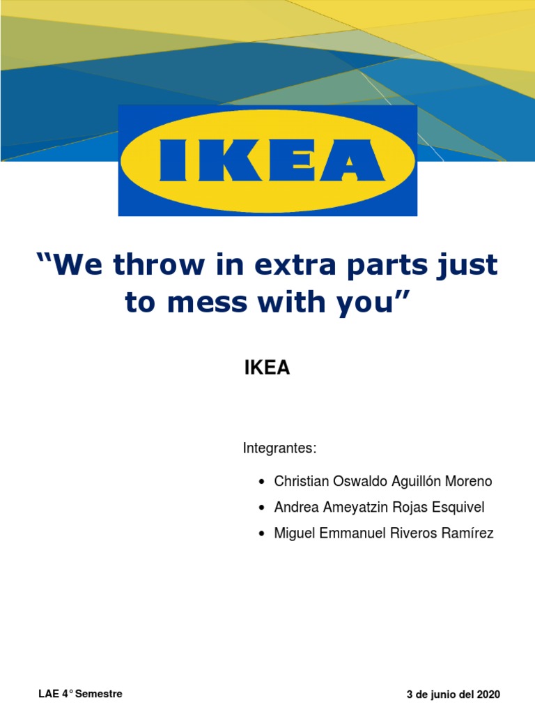 Trabajo Ikea | PDF | Logística | Inventario