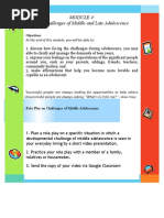 MODULE 4 Personal Development | PDF | Adolescence | Metaphysics Of Mind