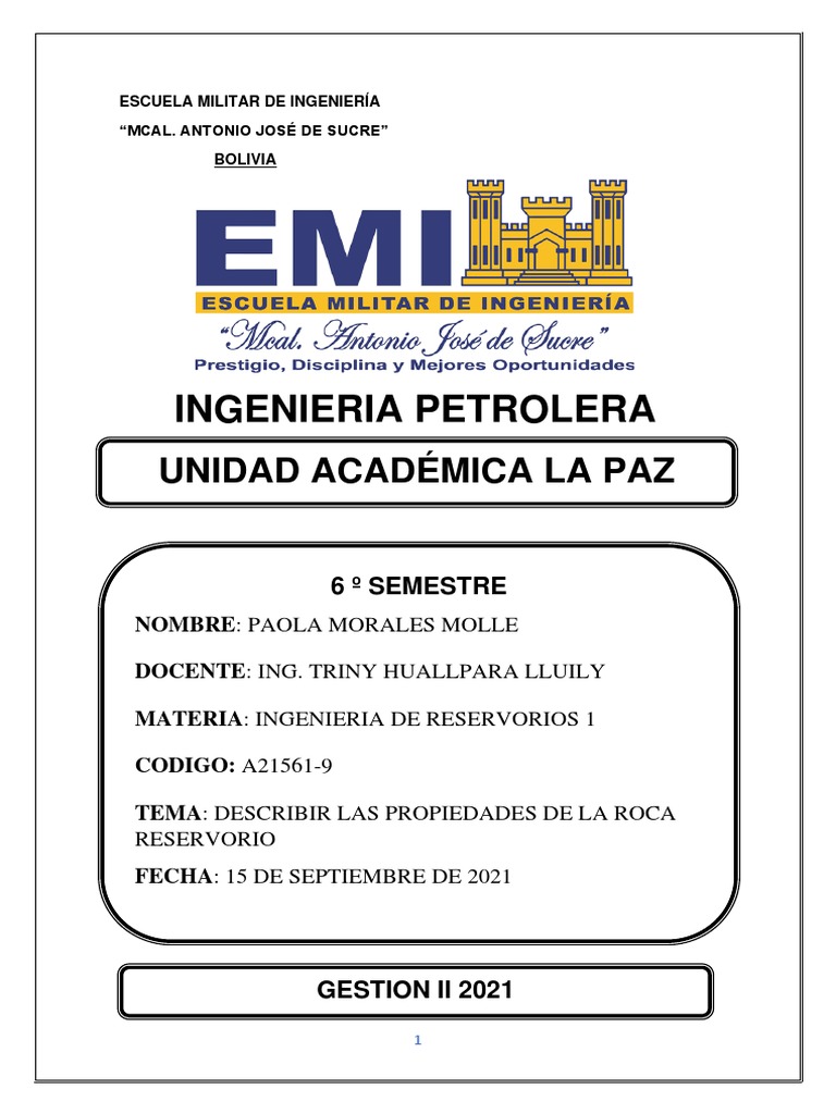 Propiedades de La Roca Reservorio | PDF | Mojada | Permeabilidad ...