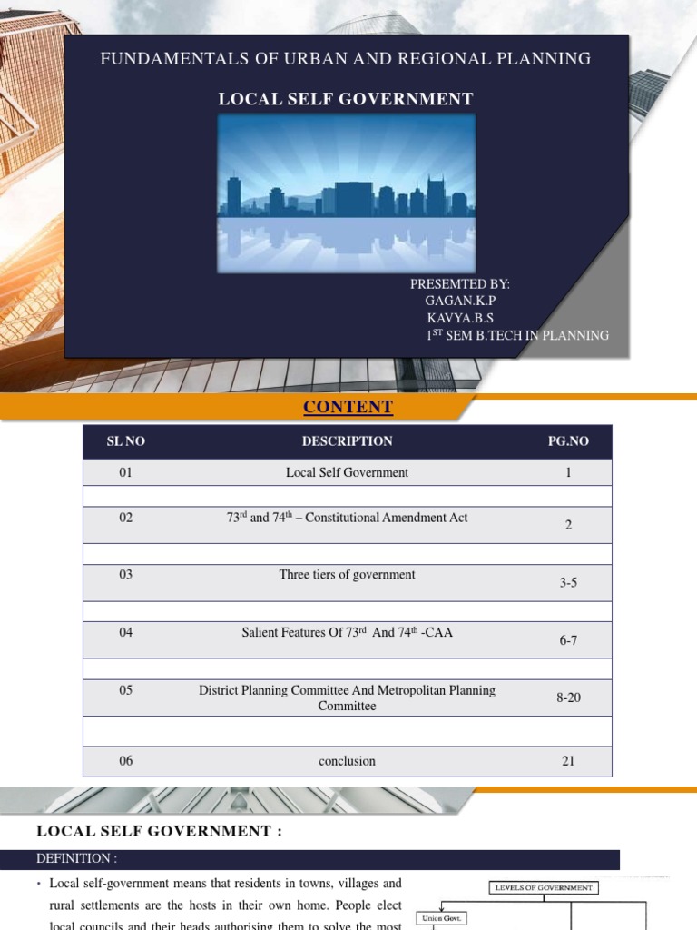 Local Self Government | PDF | Government | Policy