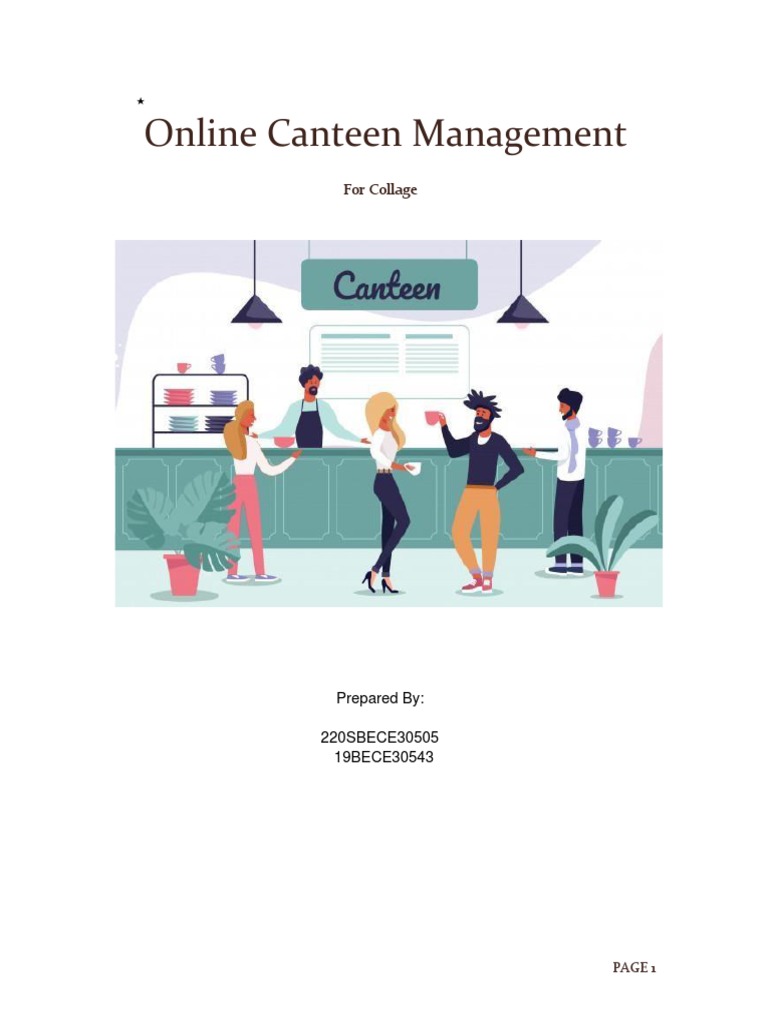 Dfd Diagram For Canteen Management System Online Canteen Man