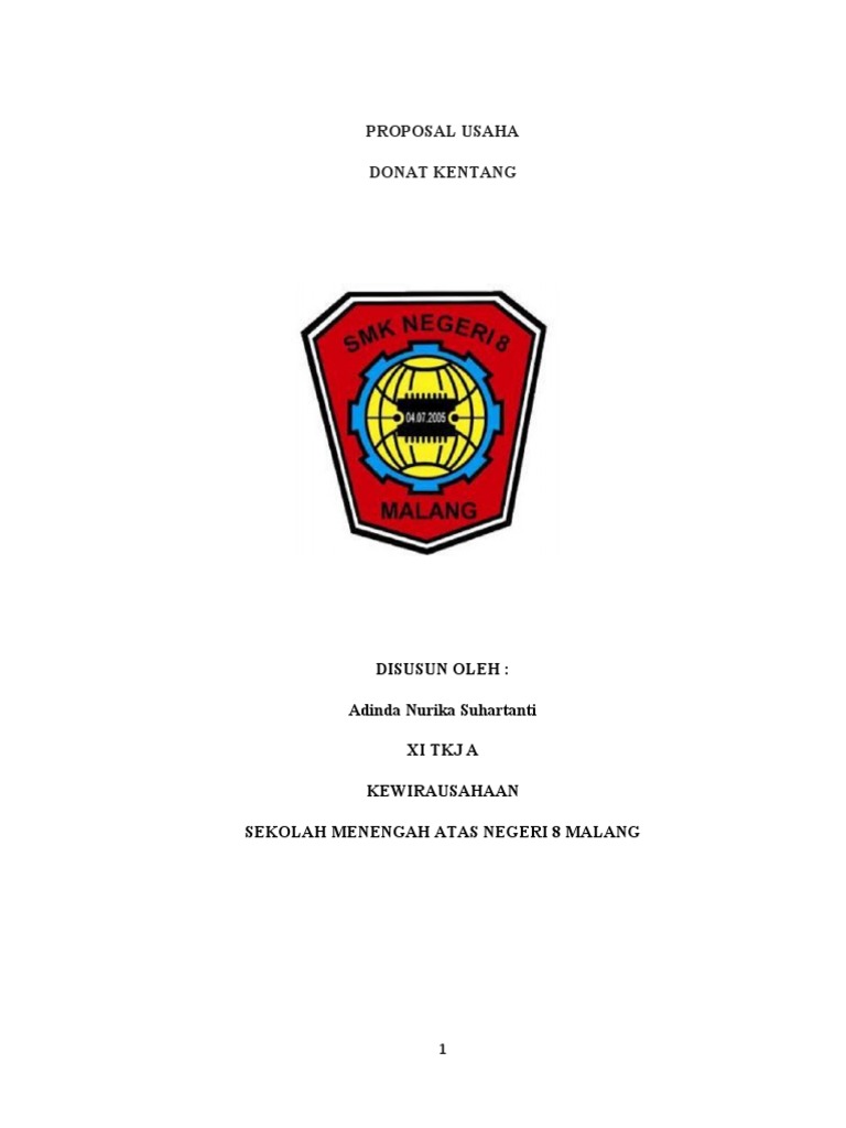 Proposal Usaha Adinda Nurika S | PDF | Karier & Perkembangan | Bisnis