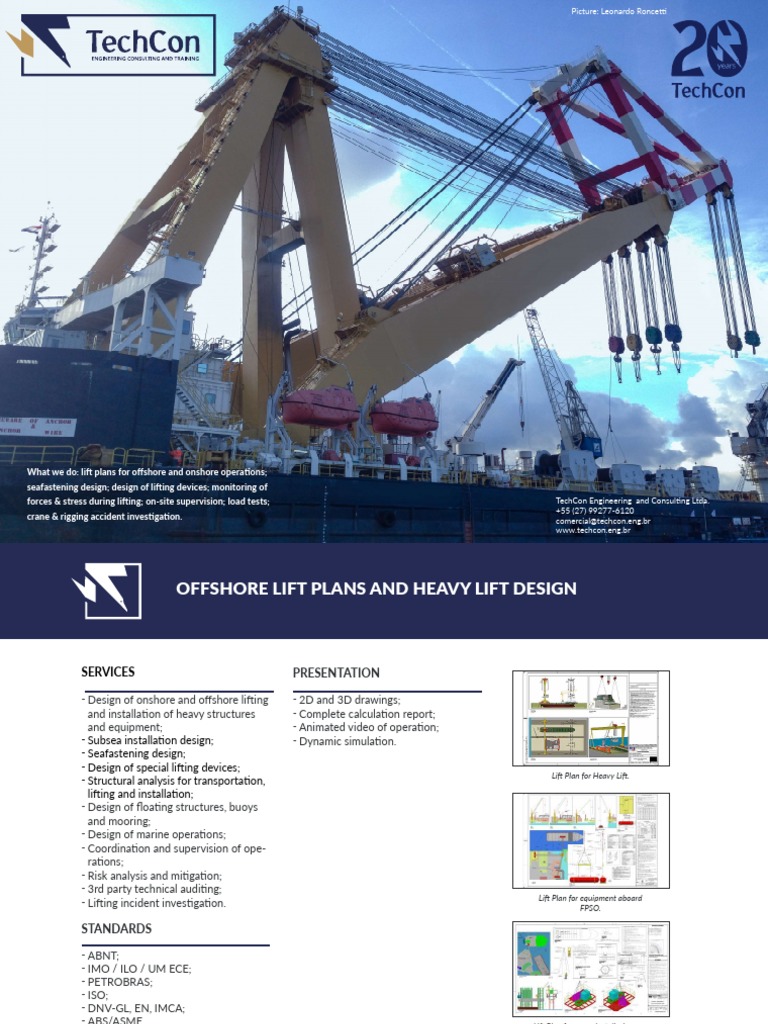 Rigging and Lifting Engineering TechCon 2020 | PDF | Crane (Machine) | Offshore Drilling