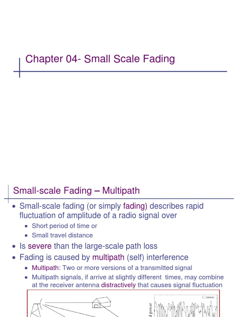 Chapter 4 Small Scale Fading | PDF | Coherence (Physics) | Information ...