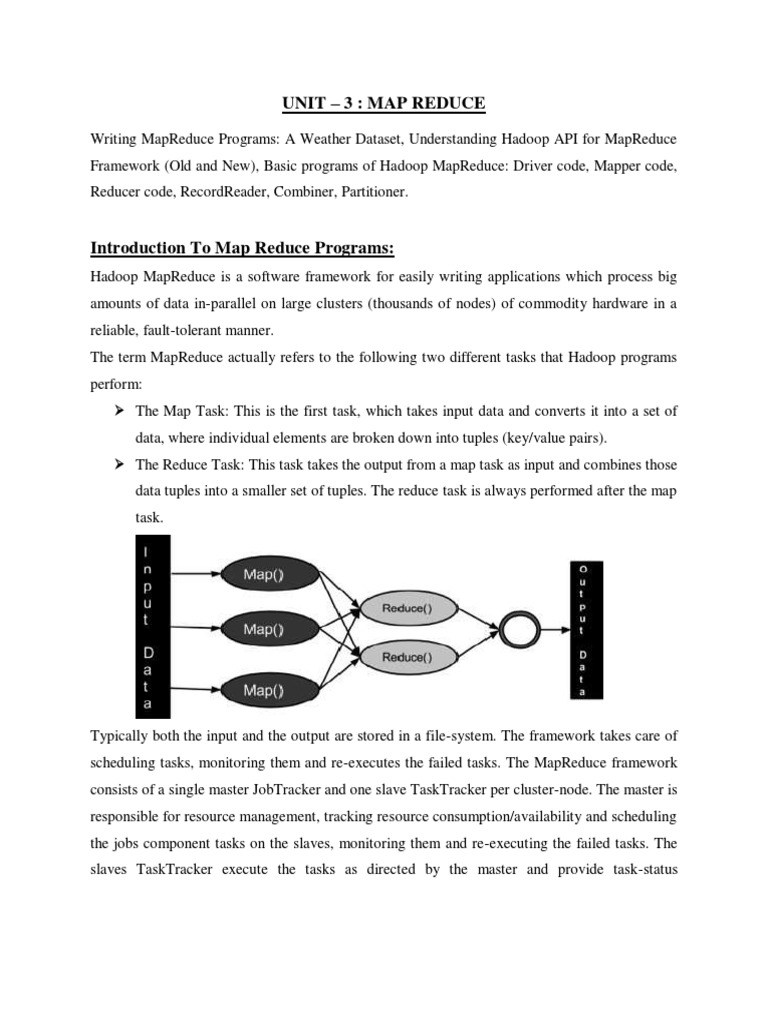 B.tech Viii Bda Chapter 3 | PDF | Map Reduce | Apache Hadoop
