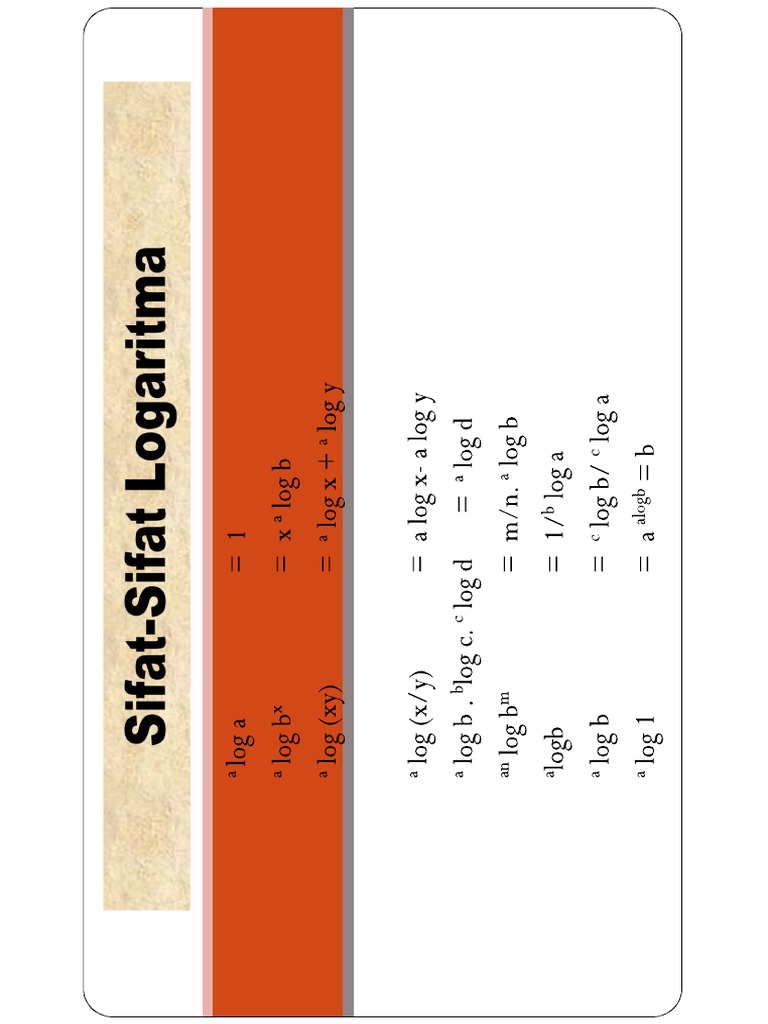 Sifat-Sifat Logaritma | PDF