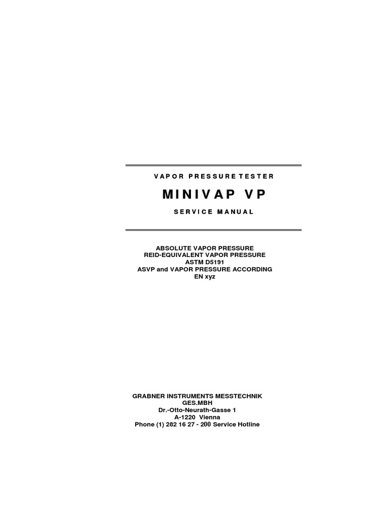 MINIVAP VP - Service - Manual V1.04 - 1.61 - English | PDF ...