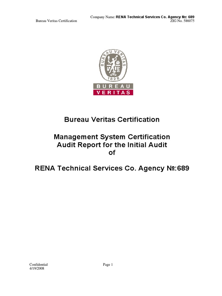 Bureau Veritas Certification Management System Certification Audit ...