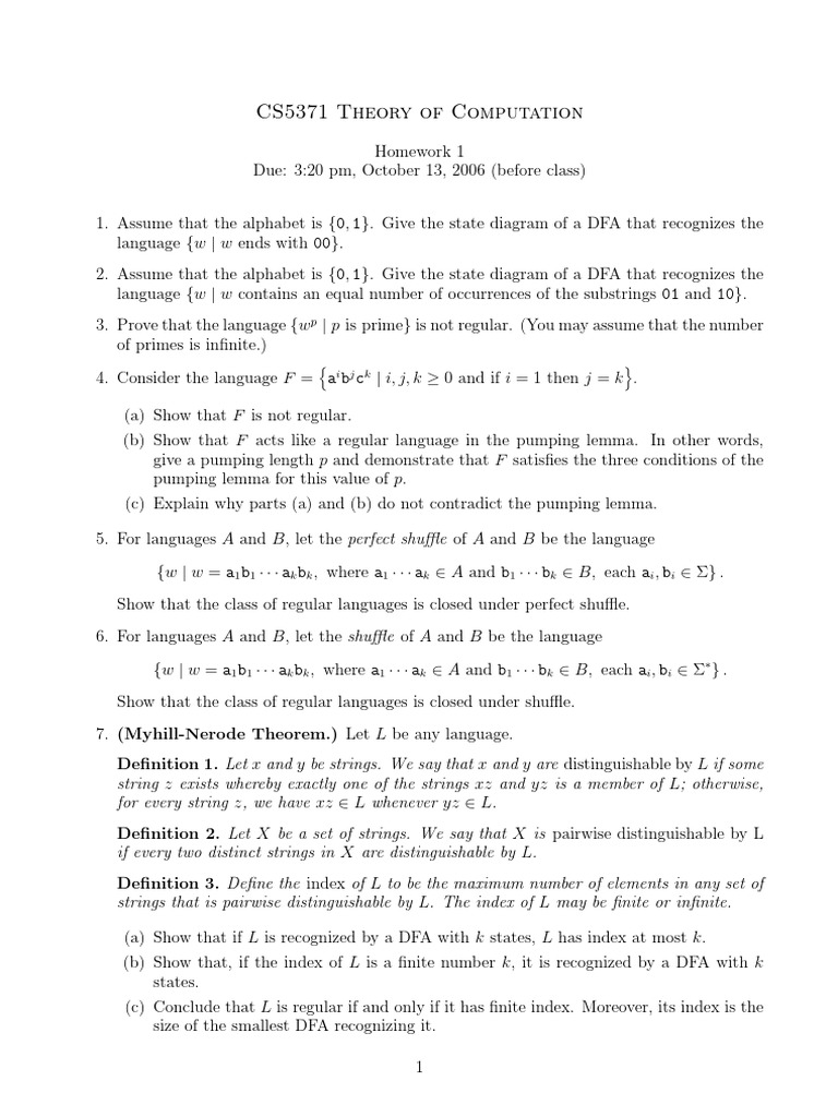 CS5371 Theory of Computation | Download Free PDF | Mathematics | Syntax (Logic)