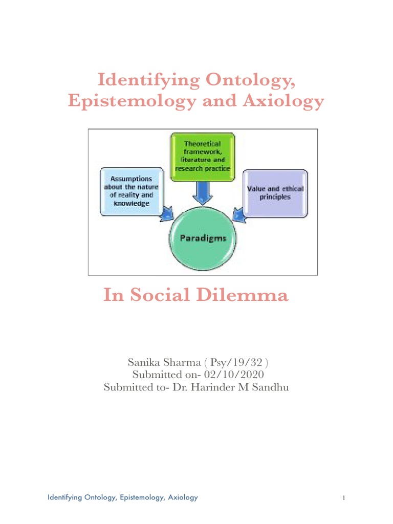 Ontology, Epistemology in The Documentary Social Dilemma | PDF ...