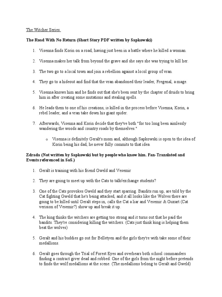 The Witcher Series | PDF | Works Based On Folklore | Fantasy Worlds