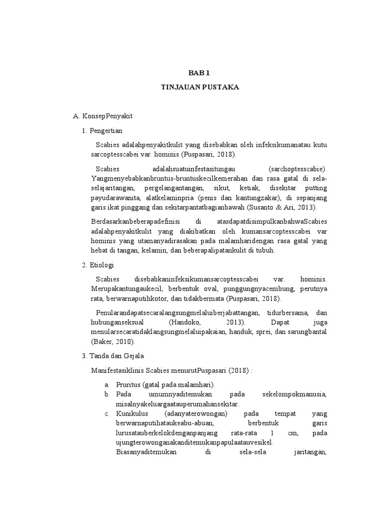 Askep KMB II Scabies Aj | PDF