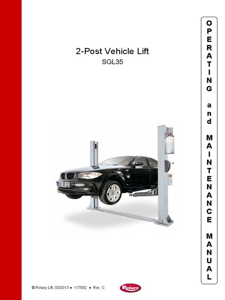 Two Post Lift | PDF | Elevator | Safety