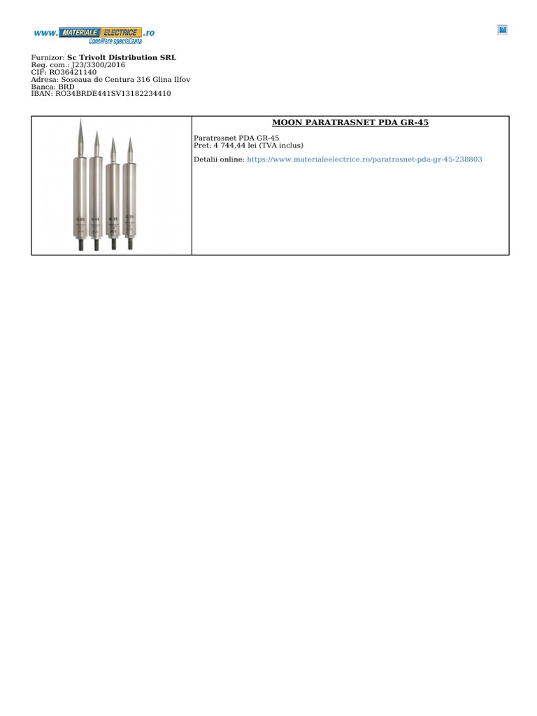 Paratrasnet PDA GR-45 | PDF