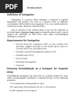 OT Fumigation Guidelines | PDF | Formaldehyde | Surgery