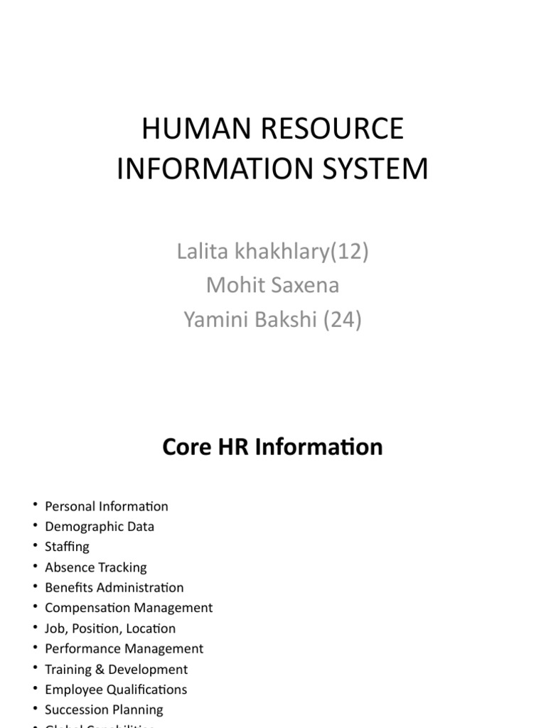 Comprehensive HRIS Features Overview | PDF | Business