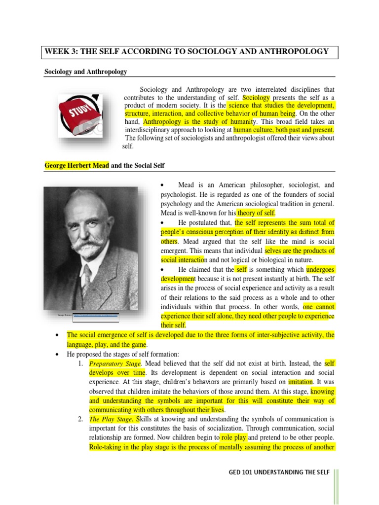 Understanding The Self: Chapter 3 - Part 1 | PDF | Sociology | Anthropology