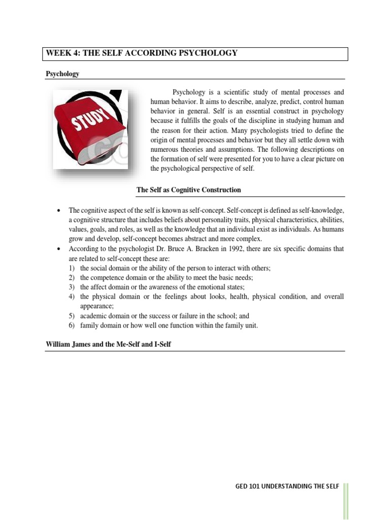 Understanding The Self: Chapter 3 - Part 2 | PDF | Self | Psychology