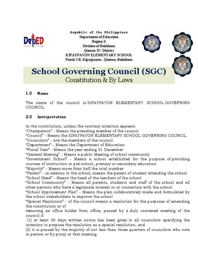 SGC Constitution and by Laws | PDF | Elections | Bankruptcy