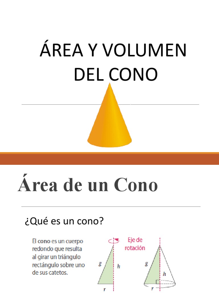 Clase Area y Volumen Cono 1 Medio | PDF