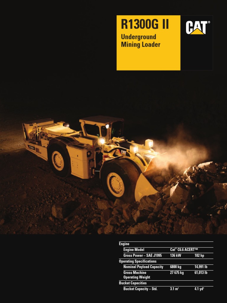 Especificaciones Tecnicas Cat R1300g-E | PDF | Transmission (Mechanics ...