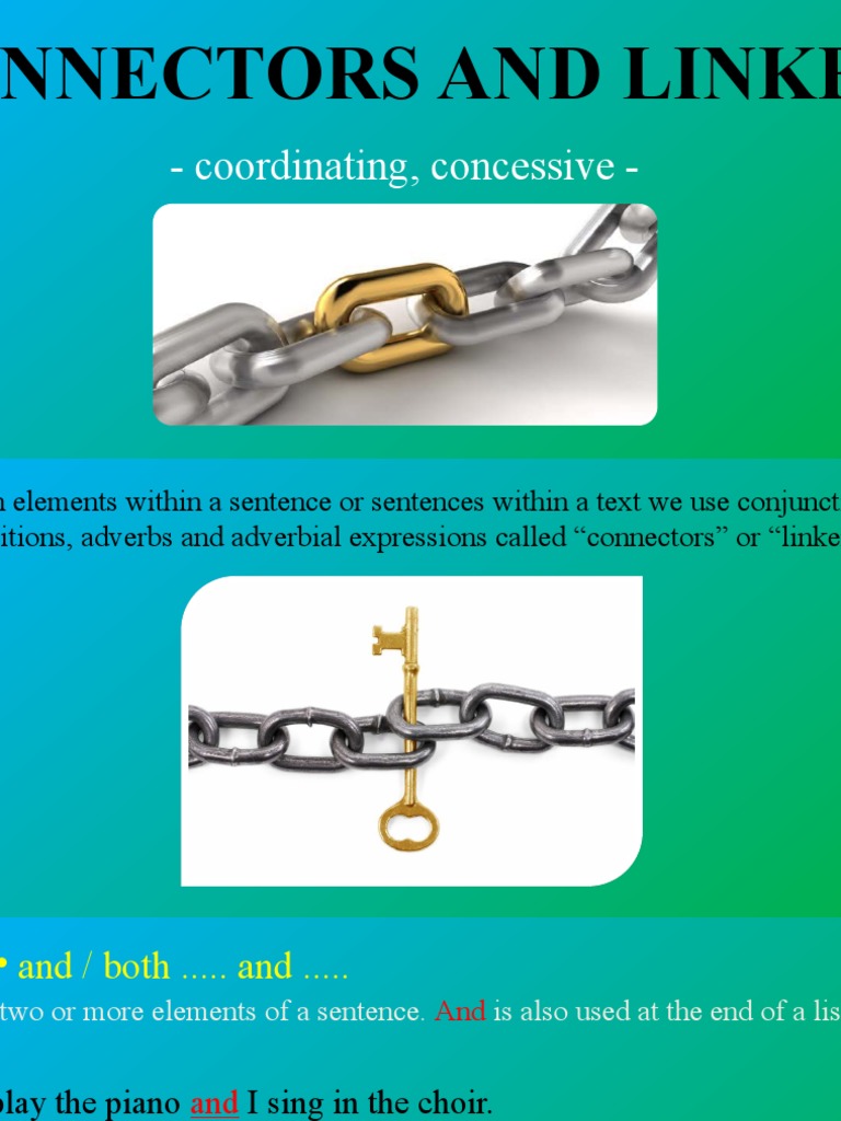 Connectors and Linkers 1 | PDF