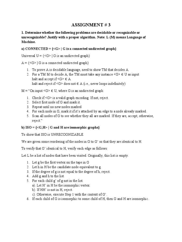 Theory of Computation Practice Questions | Download Free PDF | Vertex (Graph Theory ...