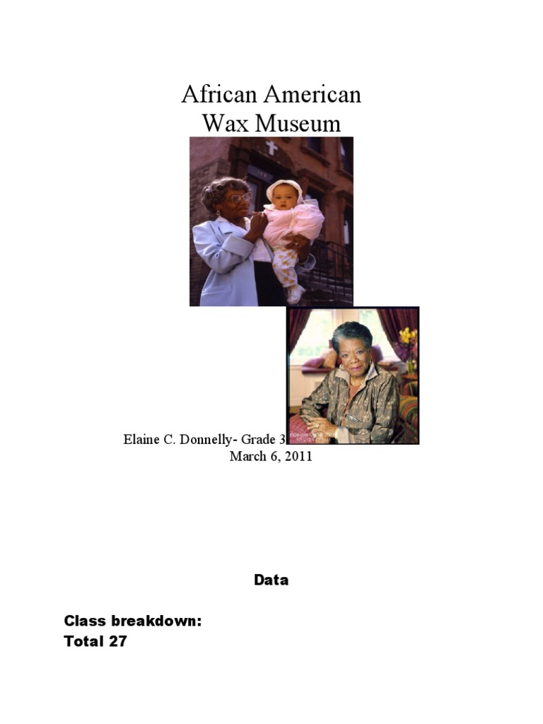 African American Wax Museum Final Version | PDF | Martin Luther King Jr ...