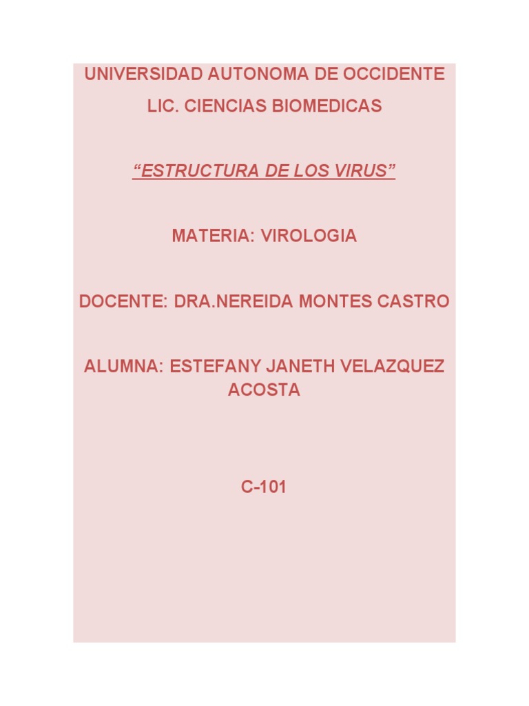 Virologia - Estructura de Los Virus | PDF | Virus | Rna