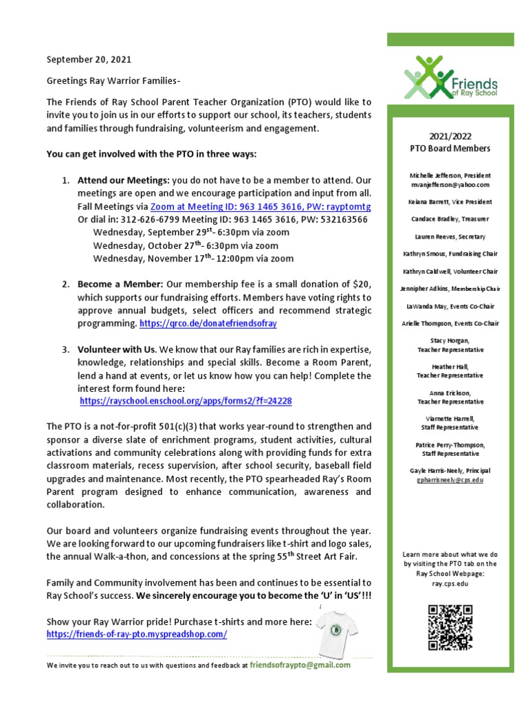 Pto Letter Home To Parents 9 | PDF | Career & Growth | Wellness