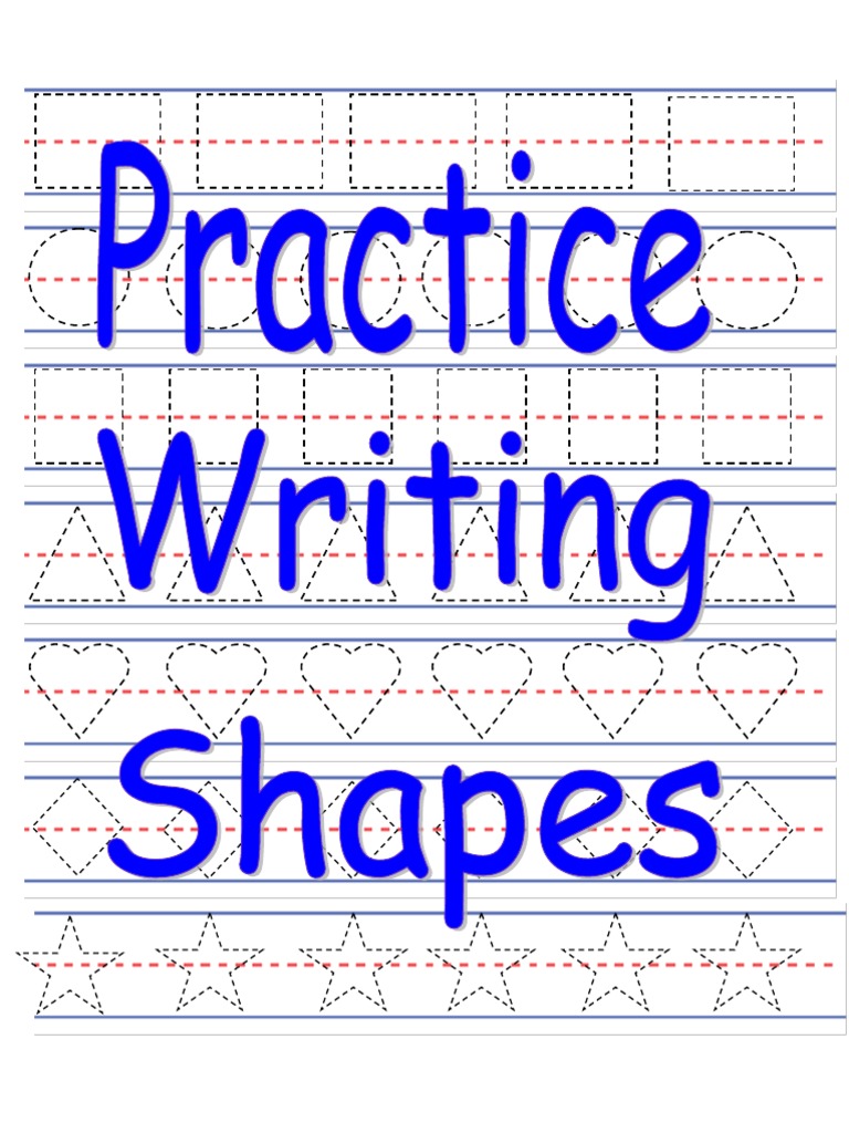 Printable Practice Writing Shapes Activity | PDF
