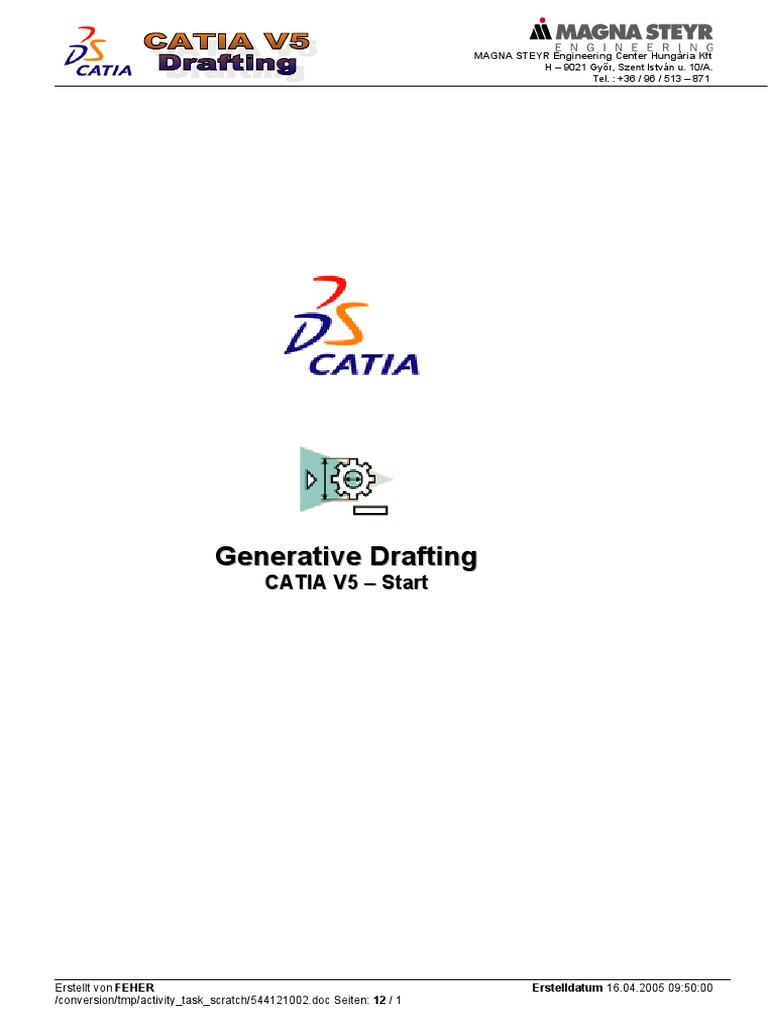 04 CATIA V5 Drafting | PDF