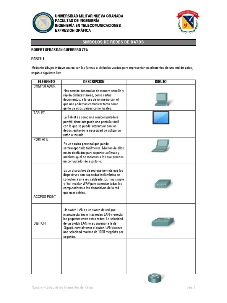 Taller Símbolos de Red | PDF | Red de computadoras | Enrutador ...