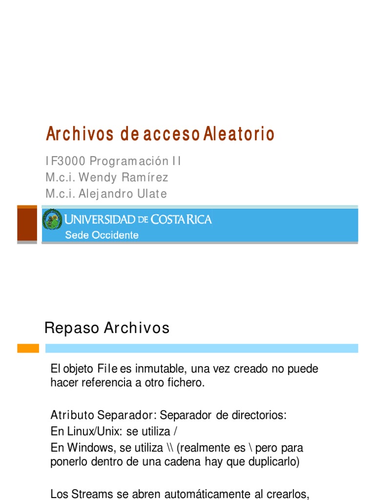 Archivos Aleatorios | PDF | Puntero (Programación de computadora) | Archivo de computadora