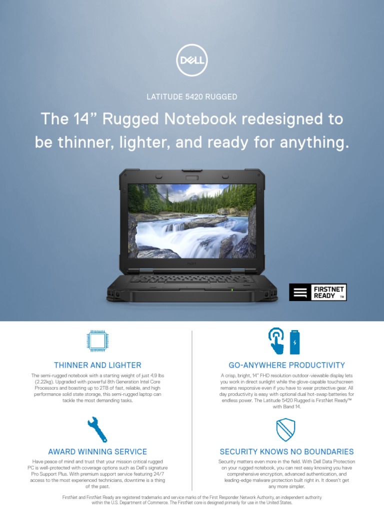 Latitude 5420 Rugged Spec Sheet | PDF | Laptop | Computing